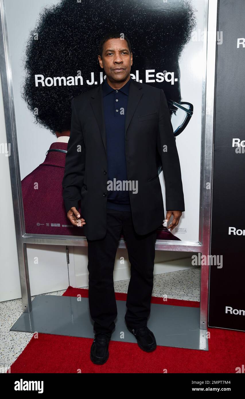 Actor Denzel Washington attends a special screening of "Roman J. Israel ...