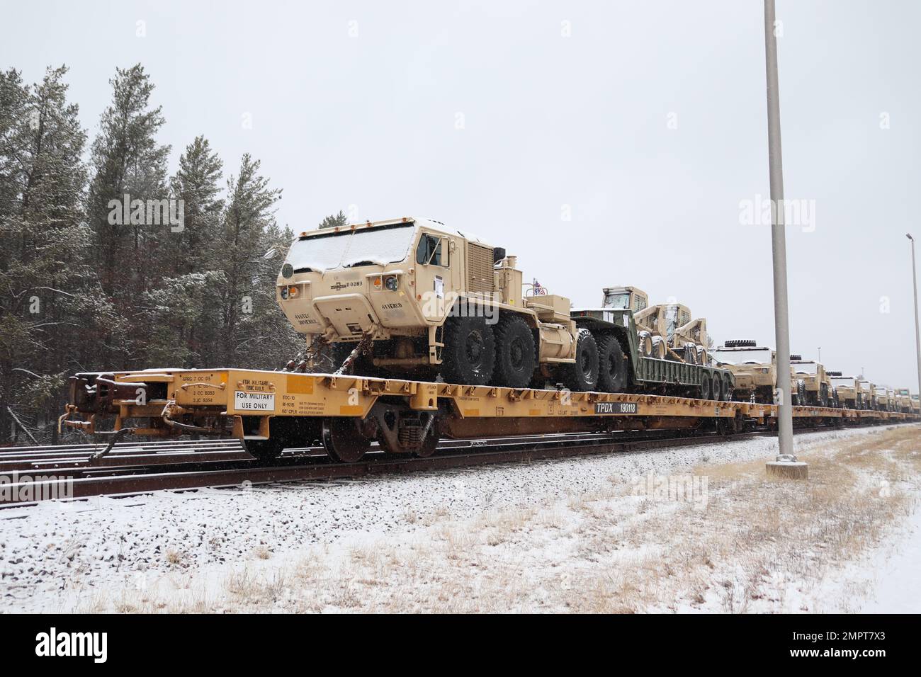 Railcars that were loaded by Soldiers with the Army Reserve’s 411th ...