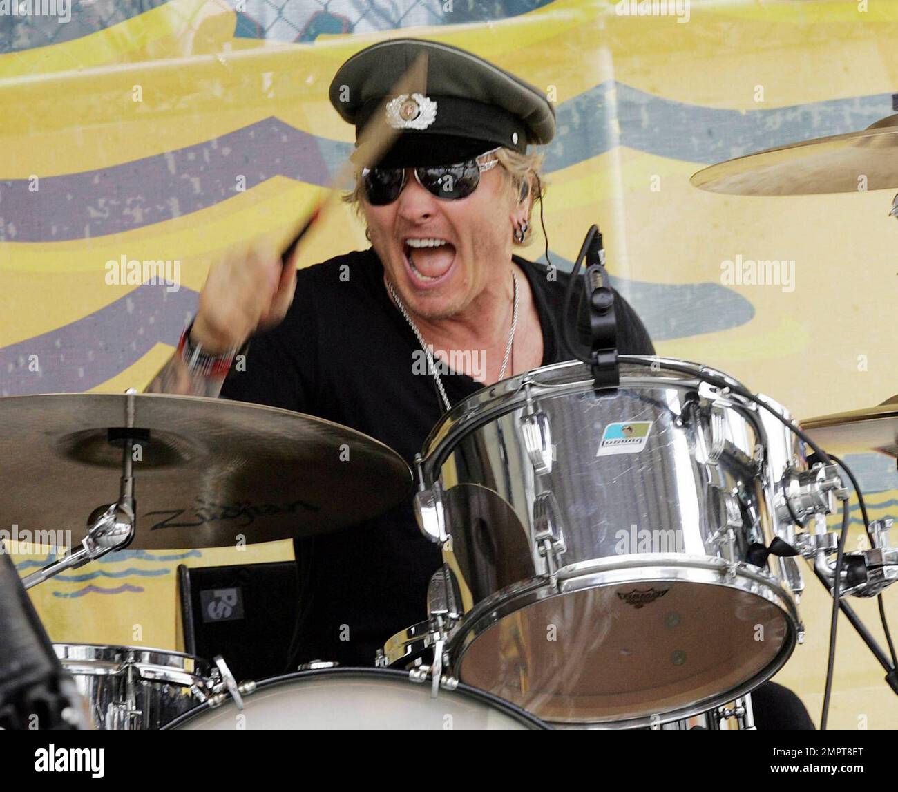 Guns N' Roses drummer Matt Sorum performs with his girlfriend, singer ...