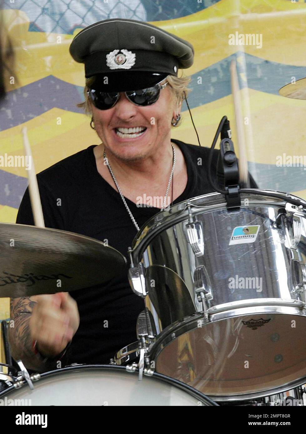 Guns N' Roses drummer Matt Sorum performs with his girlfriend, singer ...