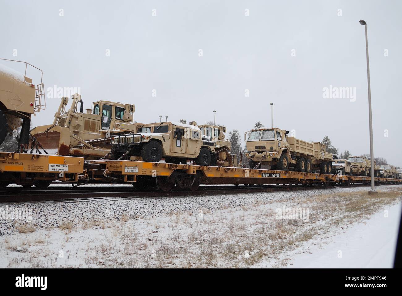 Railcars that were loaded by Soldiers with the Army Reserve’s 411th ...