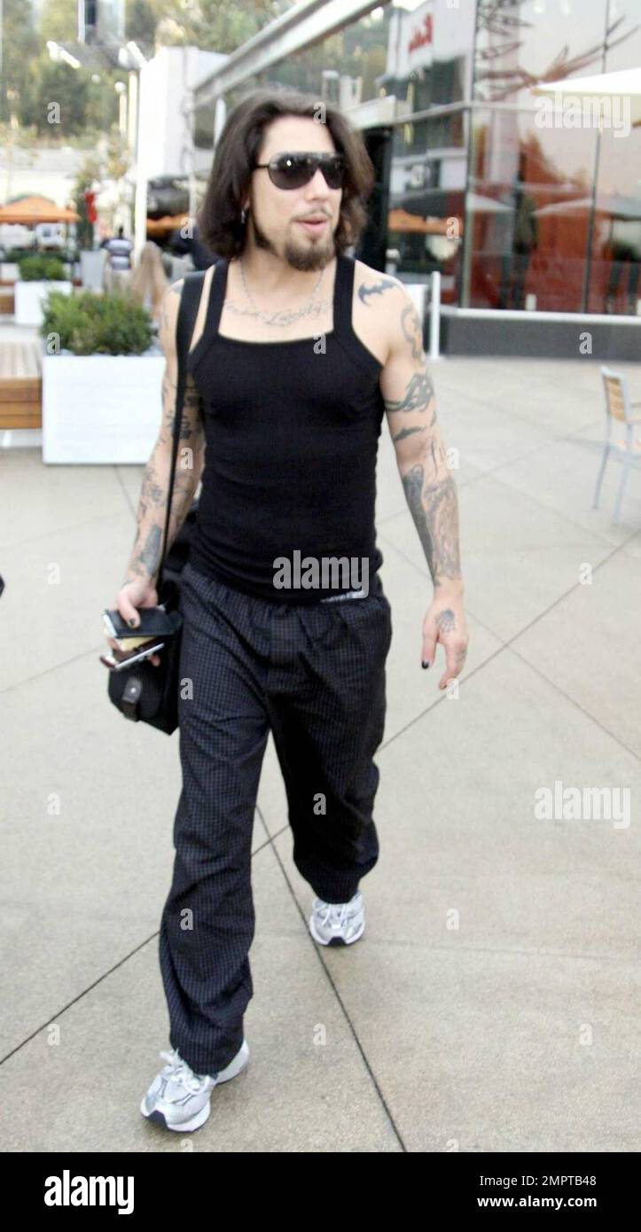 Exclusive!! Dave Navarro leaves Cafe Primo with a friend. The pair are ...