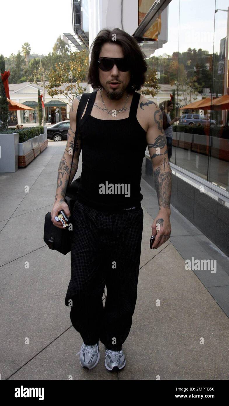 Exclusive!! Dave Navarro leaves Cafe Primo with a friend. The pair are ...