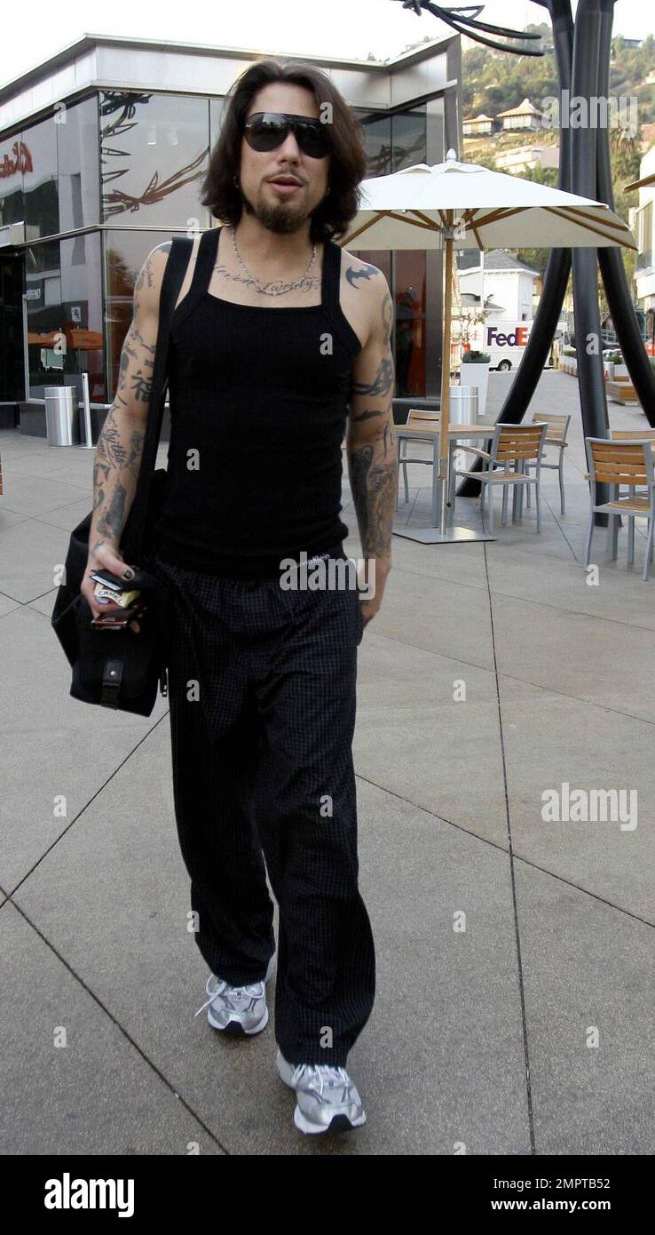 Exclusive!! Dave Navarro leaves Cafe Primo with a friend. The pair are ...