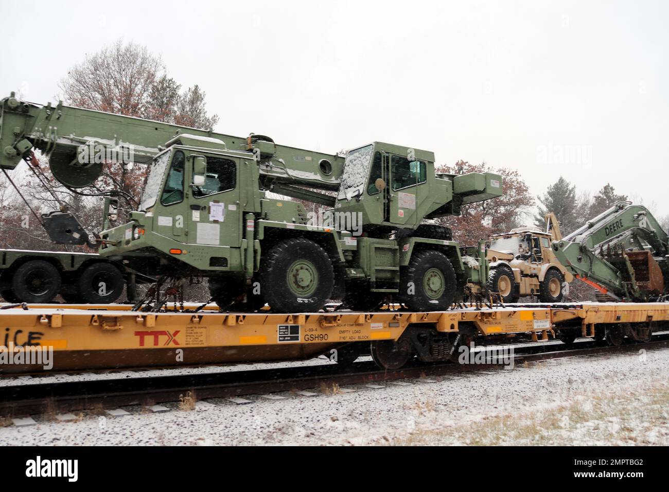 Railcars that were loaded by Soldiers with the Army Reserve’s 411th ...