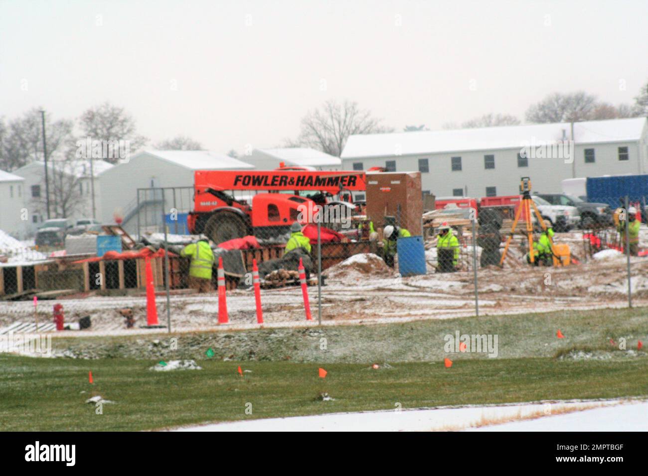 The construction area for a future transient training brigade ...