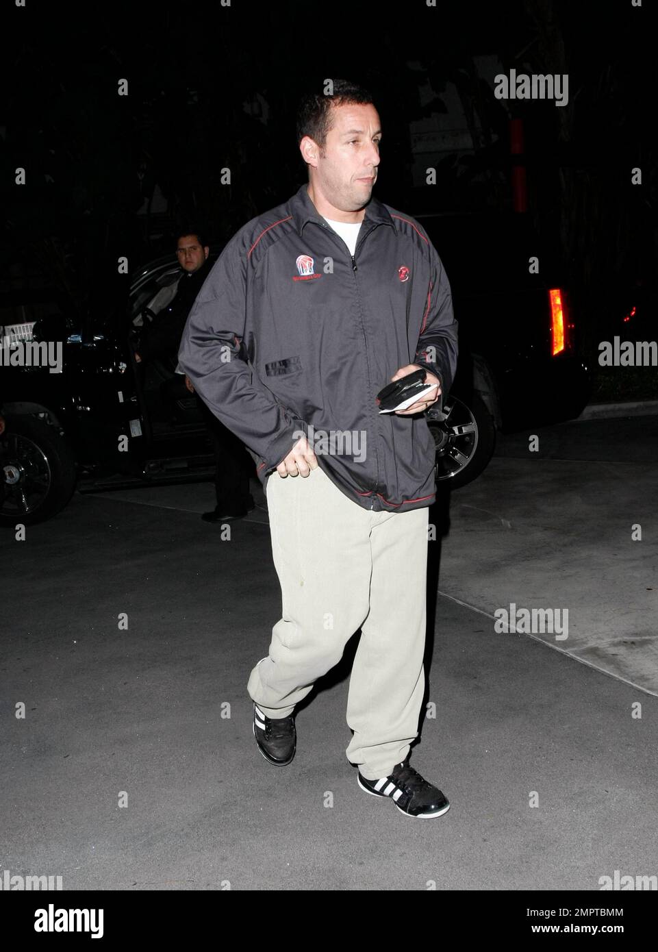 Adam sandler arrives staples center hi-res stock photography and images ...