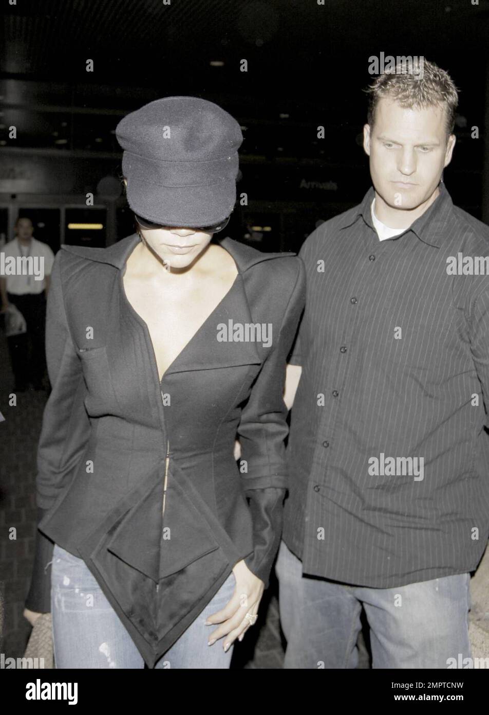 David Beckham and his son, Cruz, pick Victoria Beckham up at LAX after ...