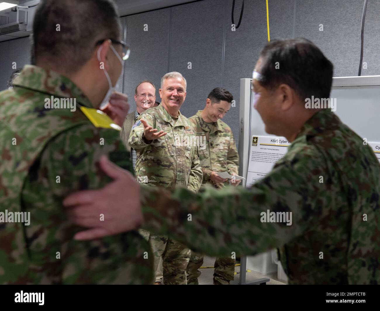 U.S. Air Force Lt. Gen. Ricky N. Rupp, center, commander, United States ...
