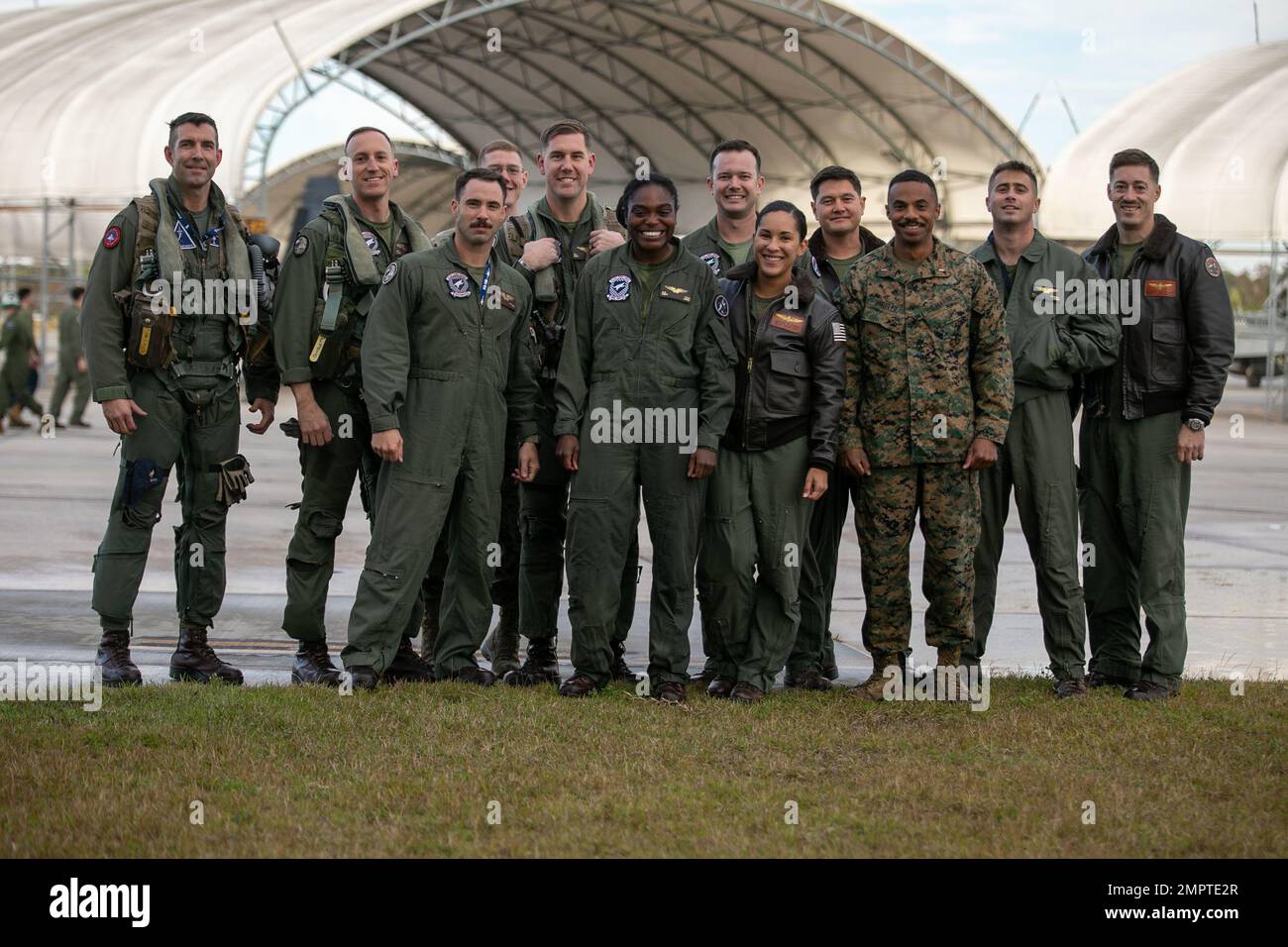 U.S. Marines and sailors with Marine All Weather Fighter Attack ...