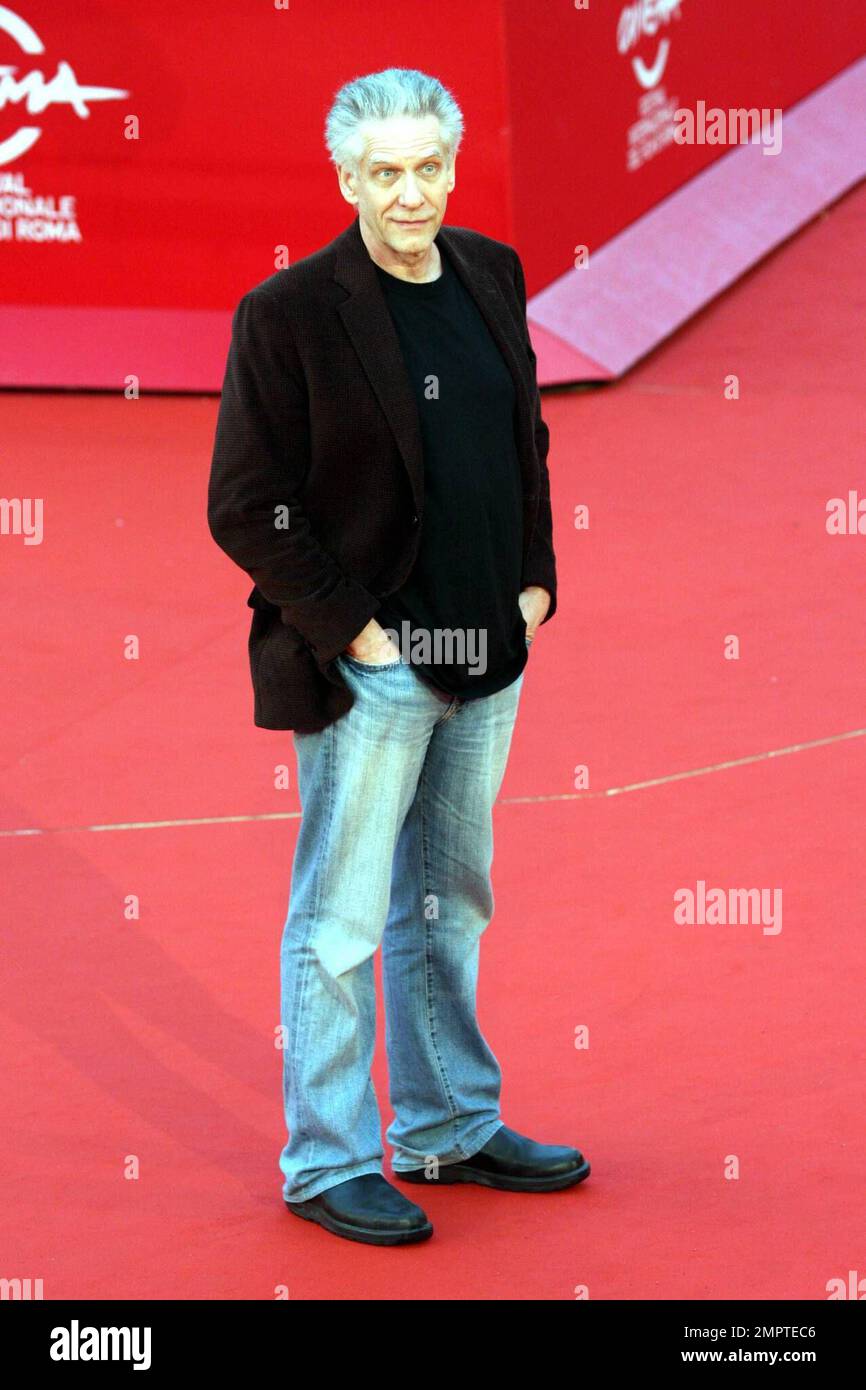 Actor David Cronenberg walks the red carpet at the Rome Film Festival ...