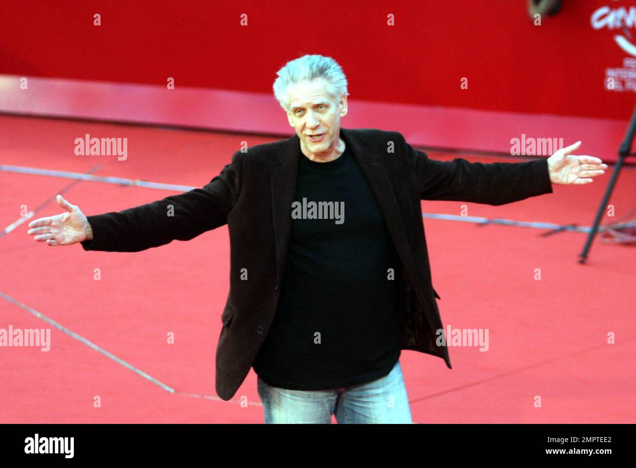 Actor David Cronenberg walks the red carpet at the Rome Film Festival ...