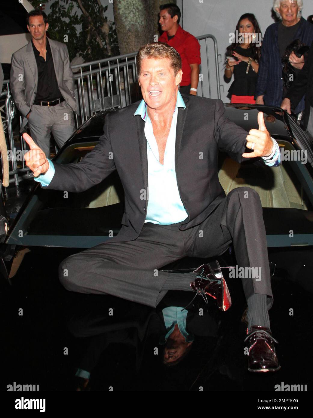 Former 'Baywatch' star David Hasselhoff along with girlfriend Hayley ...