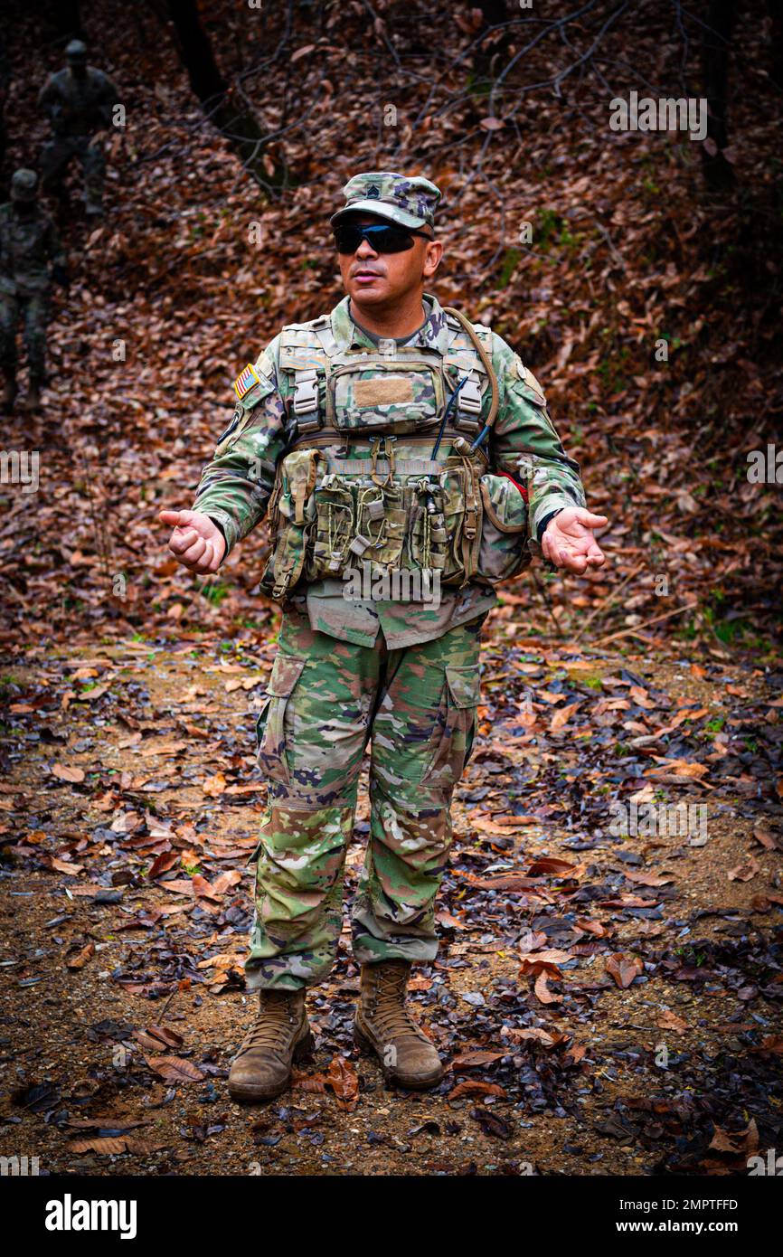 U.S. ARMY Soldiers and South Korean Katusa's Conduct a Ruck march and ...