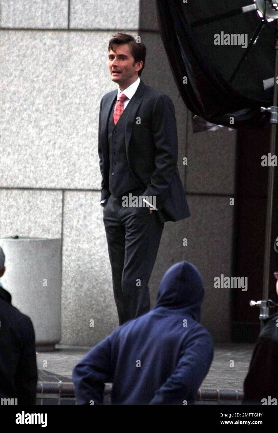 EXCLUSIVE!! Actor David Tennant films scenes for his new movie "Rex Is ...