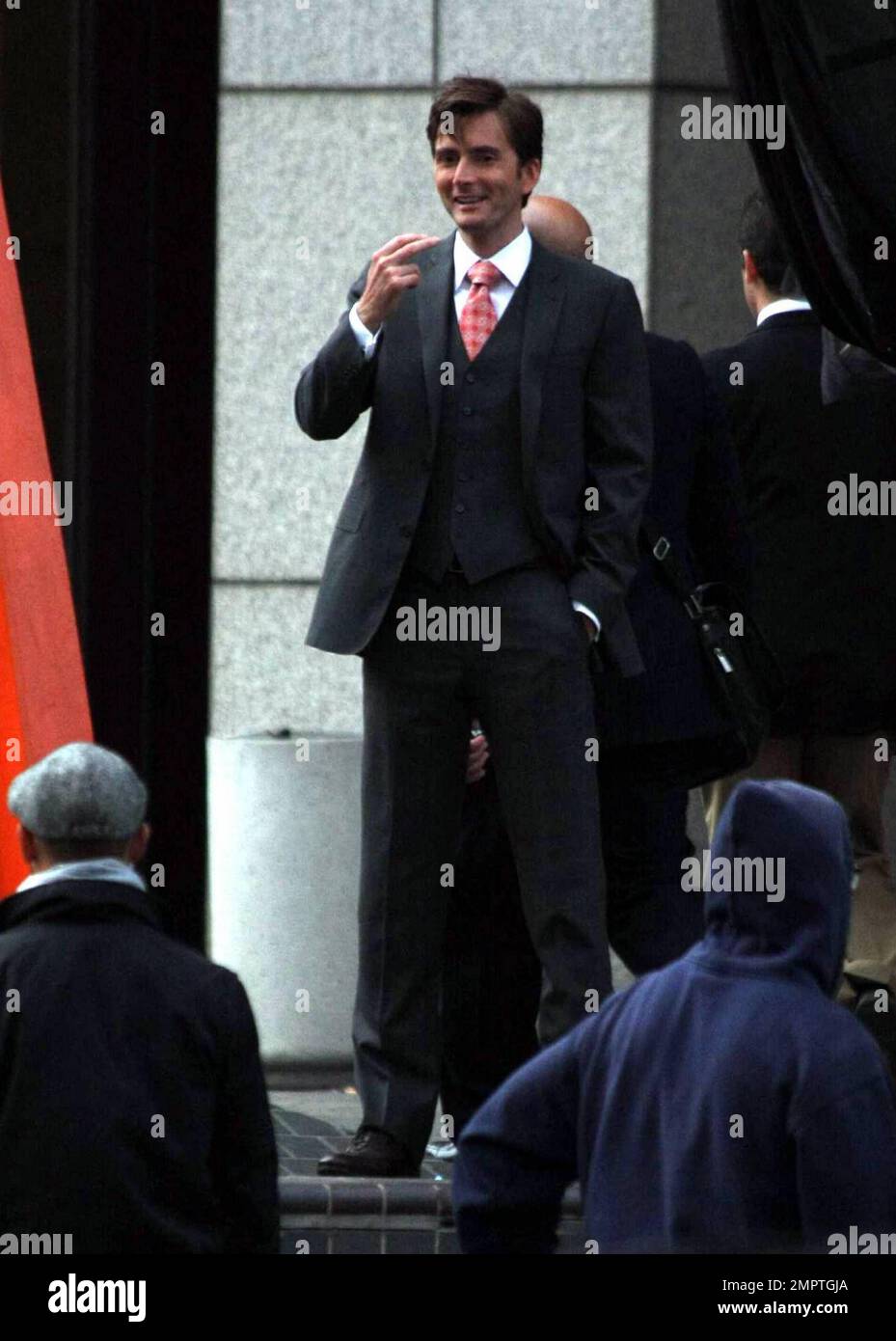 EXCLUSIVE!! Actor David Tennant films scenes for his new movie "Rex Is ...