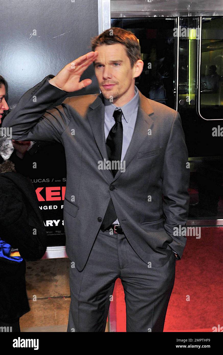 Ethan Hawke at the Premiere of 'Daybreakers' at the SVA Theater in New ...