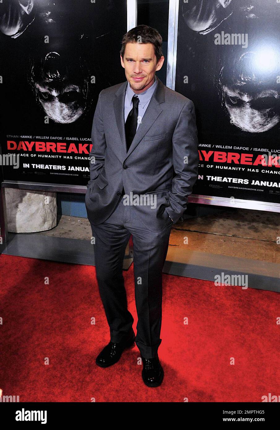 Ethan Hawke at the Premiere of 'Daybreakers' at the SVA Theater in New ...