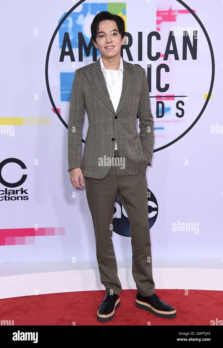 Dimash Kudaibergen arrives at the American Music Awards at the ...