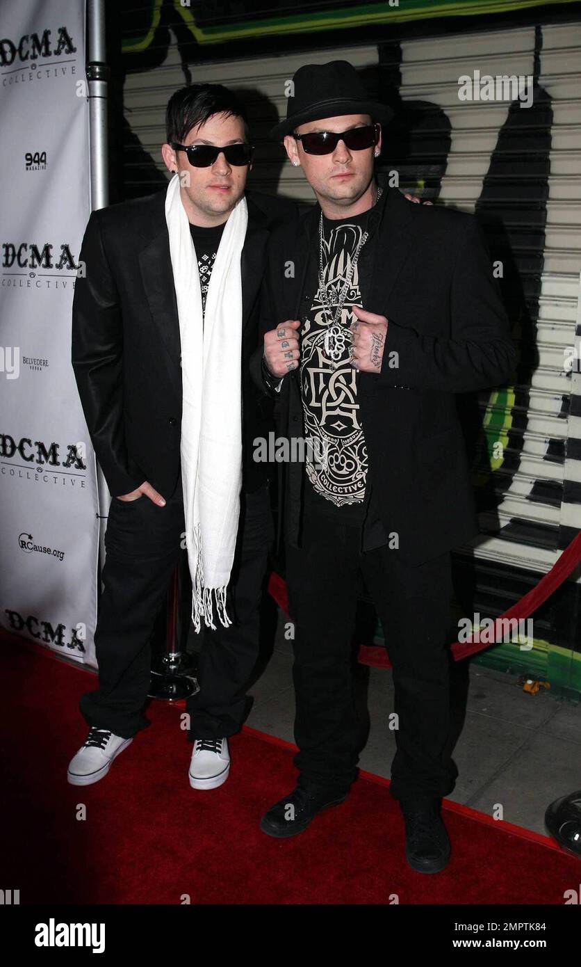 Joel and Benji Madden attend the celebrations and grand opening of ...