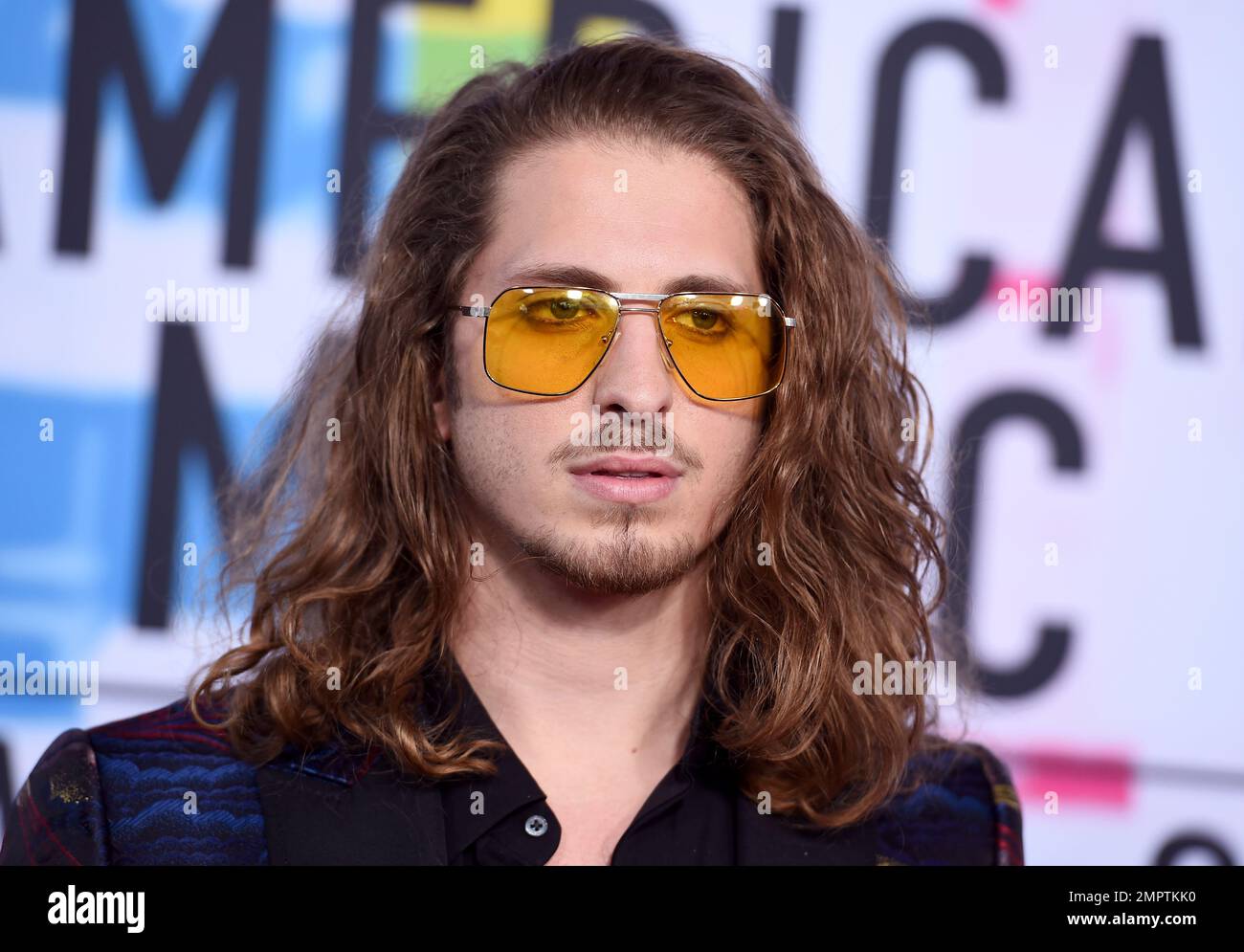 Andrew Watt arrives at the American Music Awards at the Microsoft ...