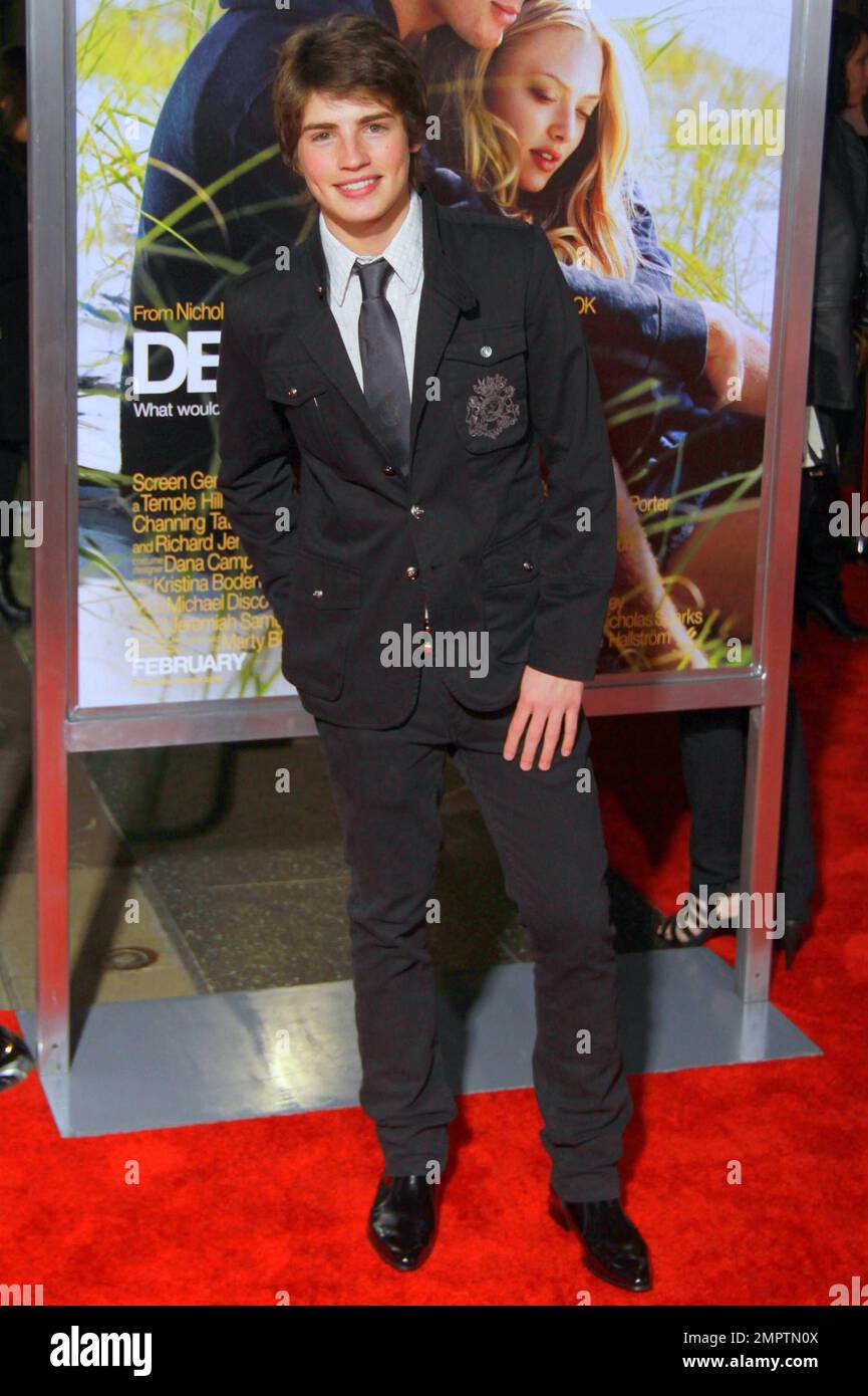 Gregg Sulkin walks the red carpet at the world premiere of "Dear John ...