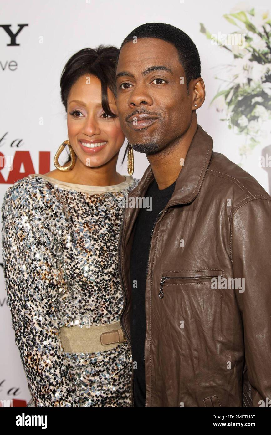 Chris Rock and wife Malaak Compton arrive to the world premiere of the ...