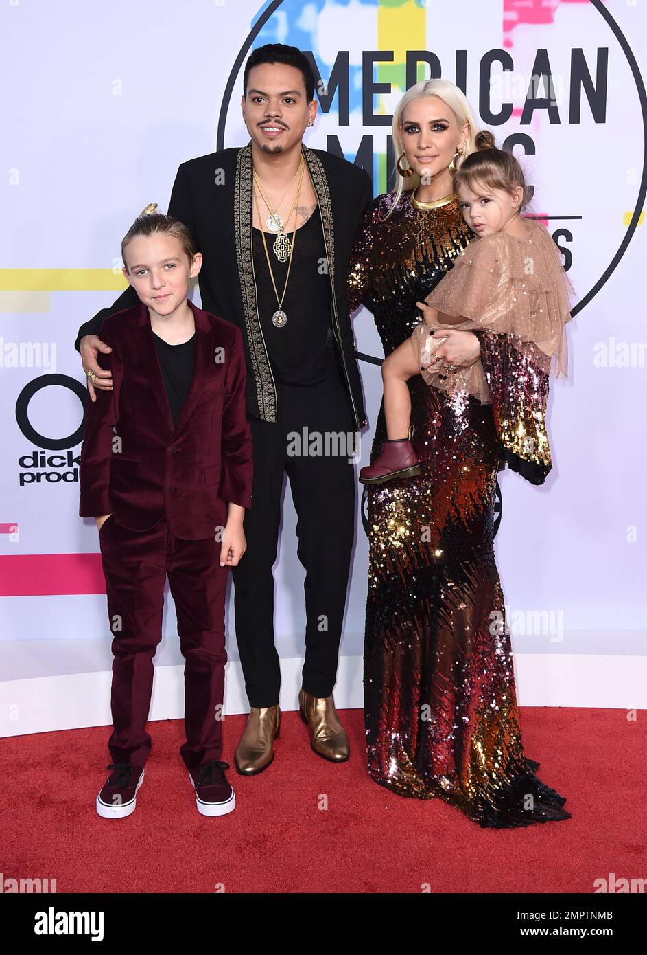 Bronx Mowgli Wentz, from left, Evan Ross, Ashlee Simpson, and Jagger ...