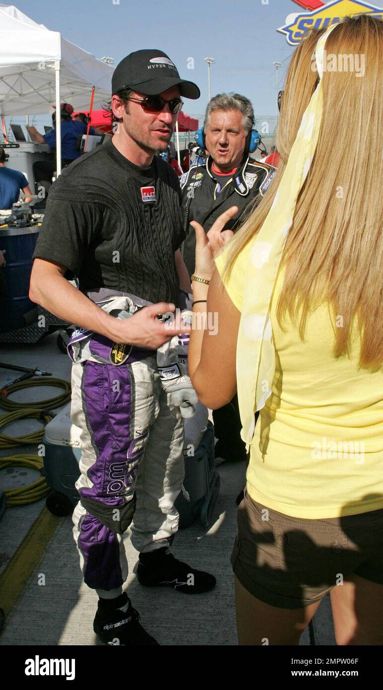 Patrick Dempsey competes in the Rolex series Gainsco Grand Prix of ...