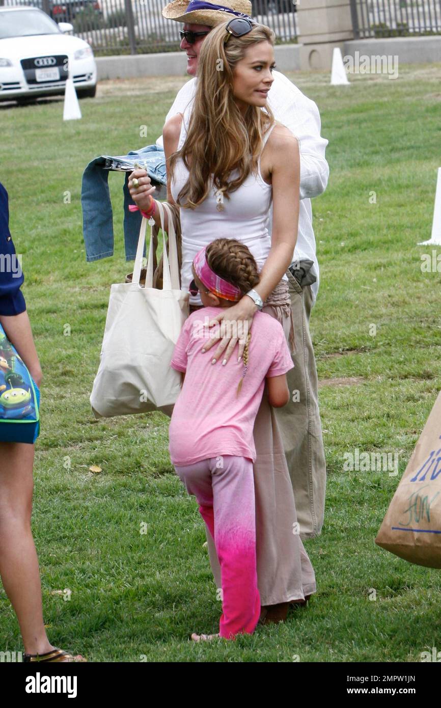 Actress Denise Richards with daughter Sam at Wadsworth Great Lawn for ...