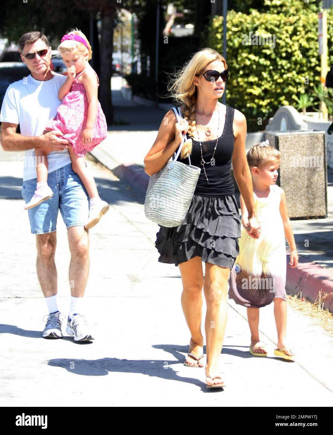 Denise Richards takes her two daughters, Sam and Lola Rose, to the park ...