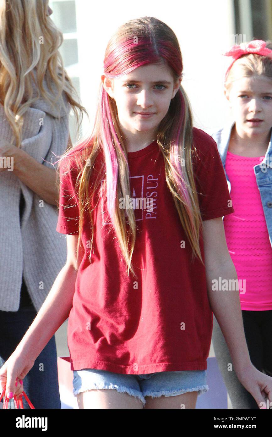 Denise Richards takes dughters to Fred Segal. Sam had pink highlights ...