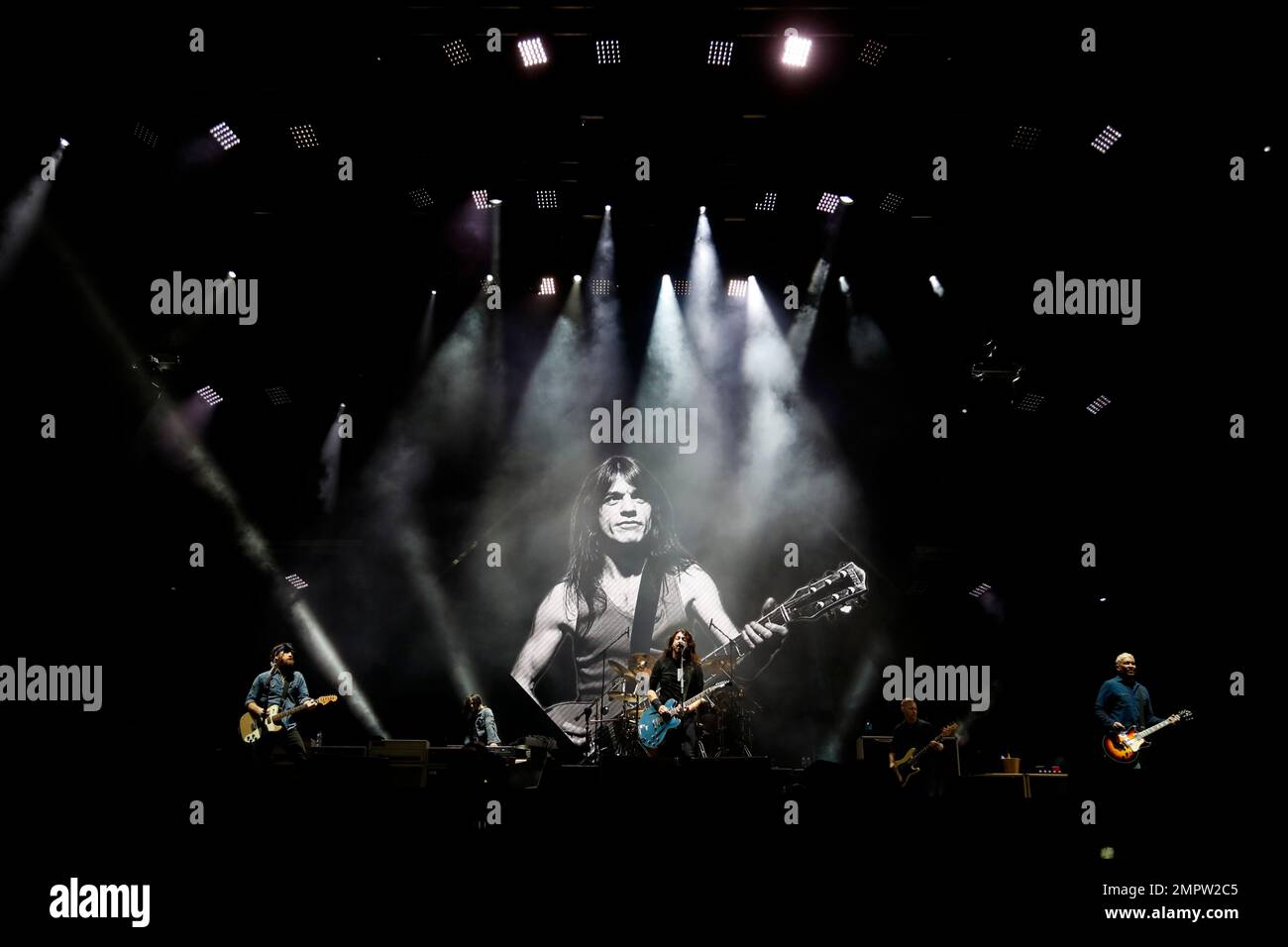Rock band the Foo Fighters performs during the Corona Capital music ...
