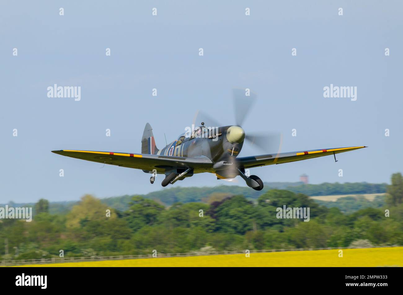 Two seat Supermarine Spitfire MkIXT (Mark 9 trainer) ML407 G-LFIX ...