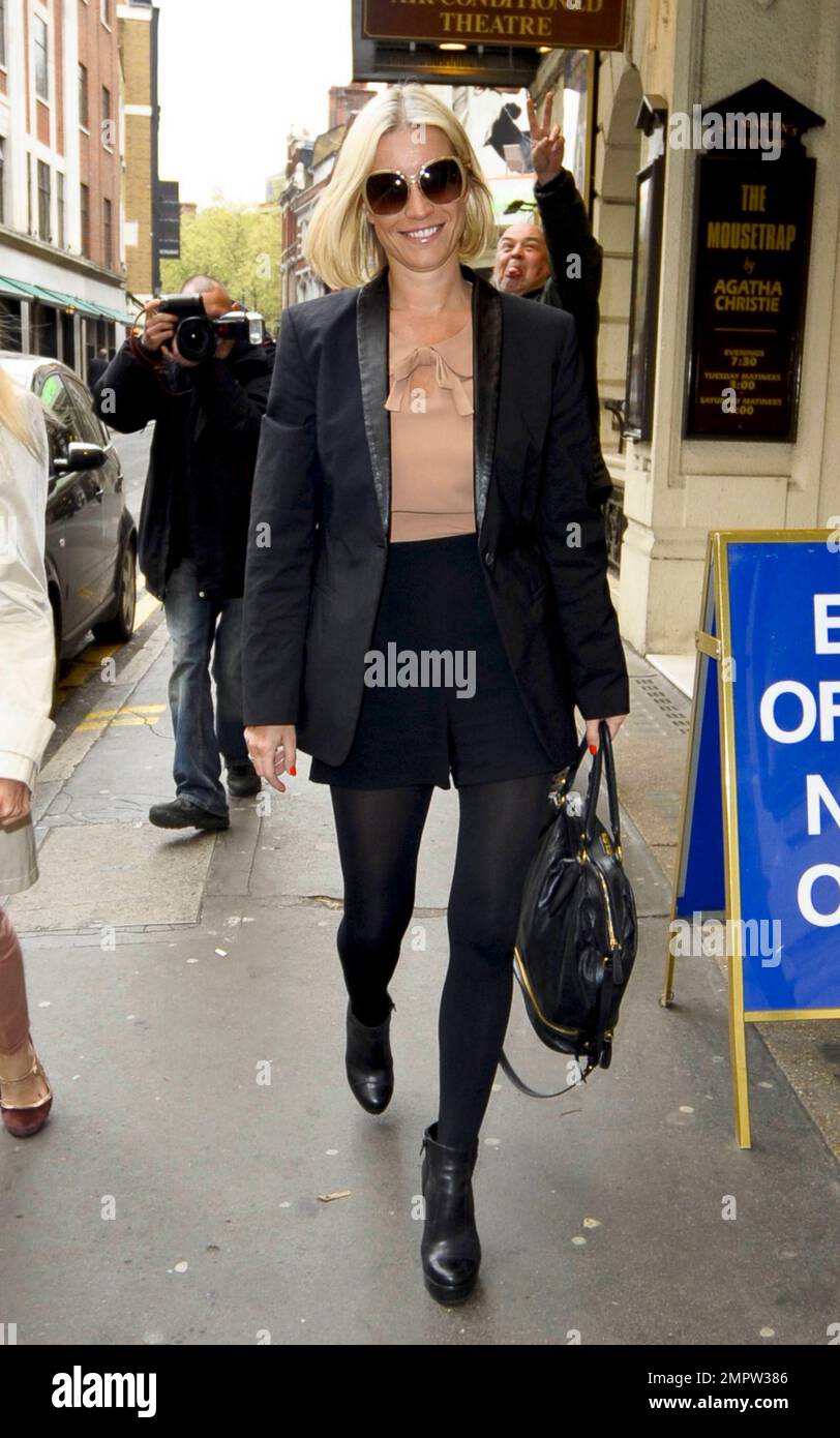 Actress, singer and television presenter Denise van Outen is all smiles ...