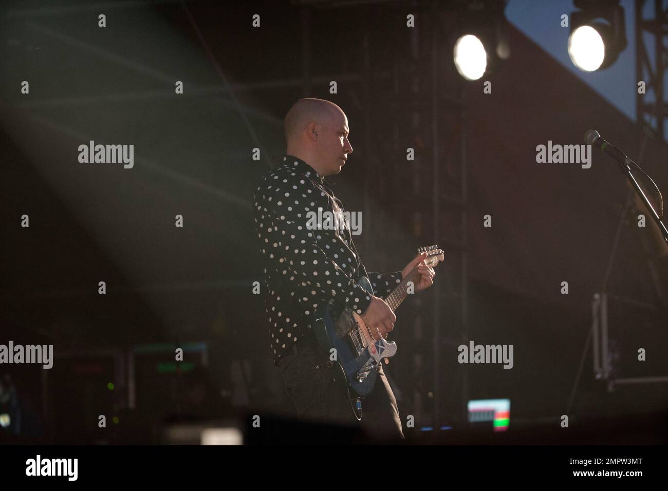 Stuart Braithwaite, guitarist of the Scottish post-rock band Mogwai ...