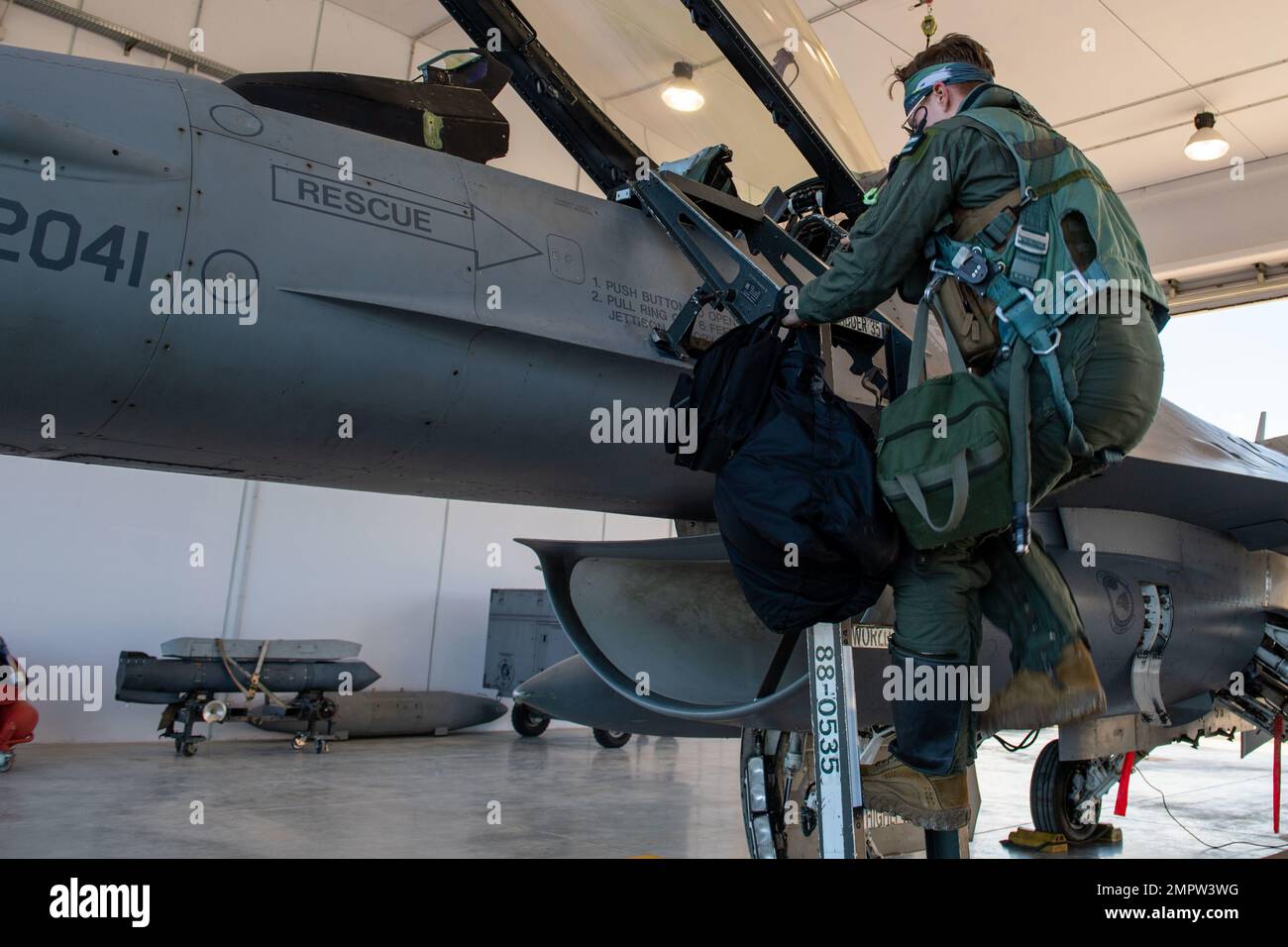 Capt. Michelle Strickland, 555th Fighter Squadron F-16 Fighting Falcon ...