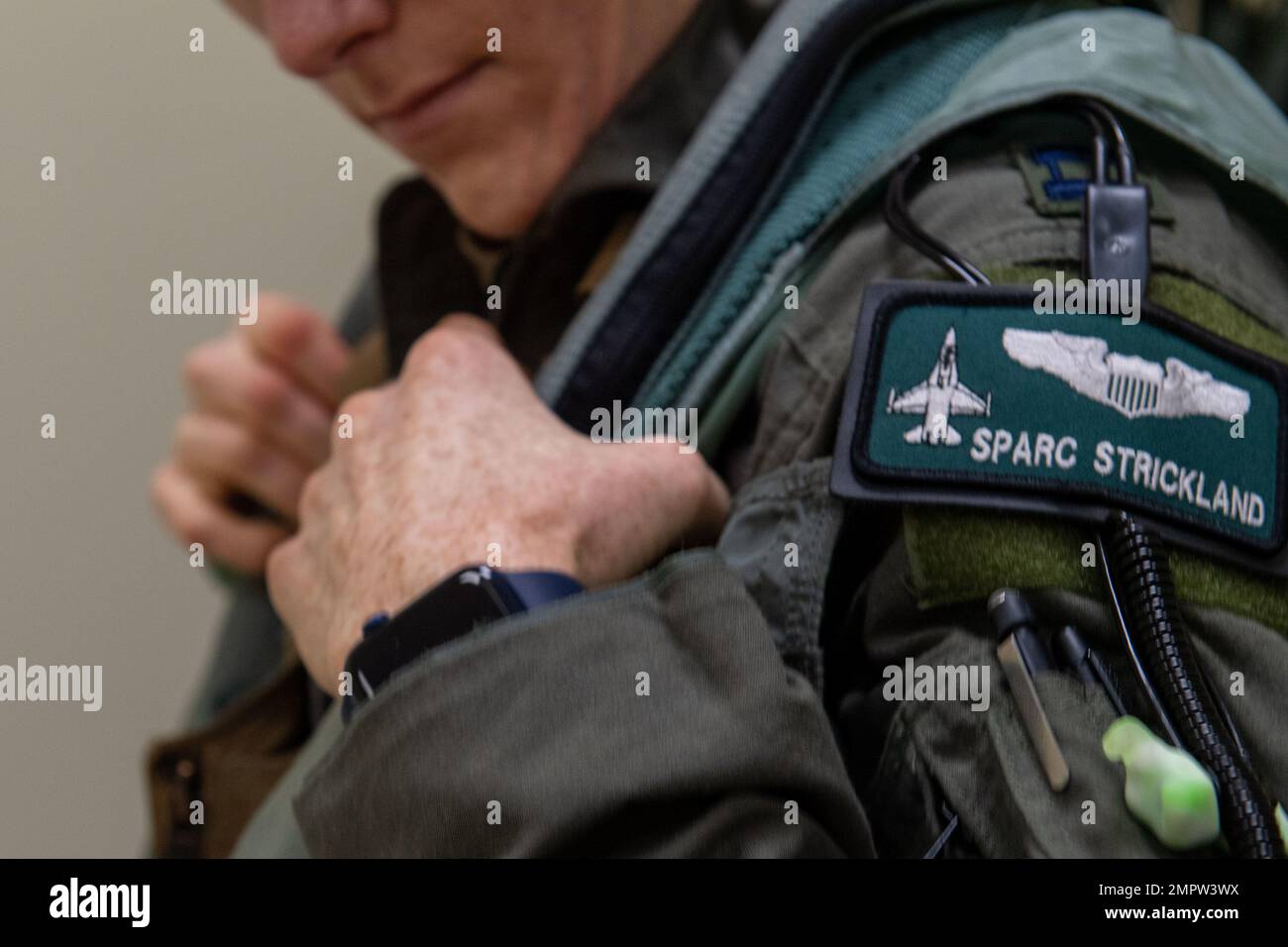 Capt. Michelle Strickland, 555th Fighter Squadron F-16 Fighting Falcon ...