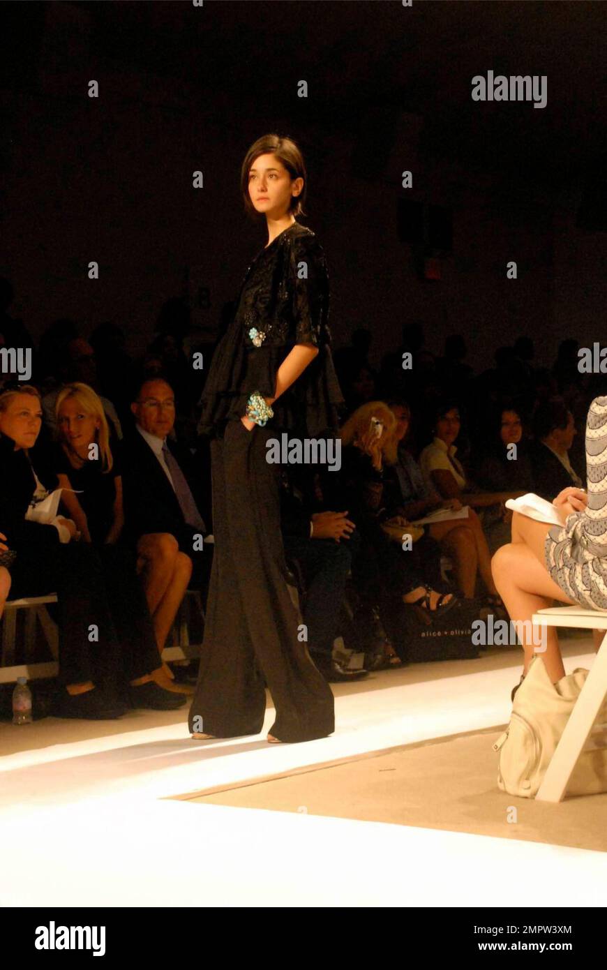 Models Walk The Runway Wearing Dennis Bassos New Line At His Show During New York Fashion Week