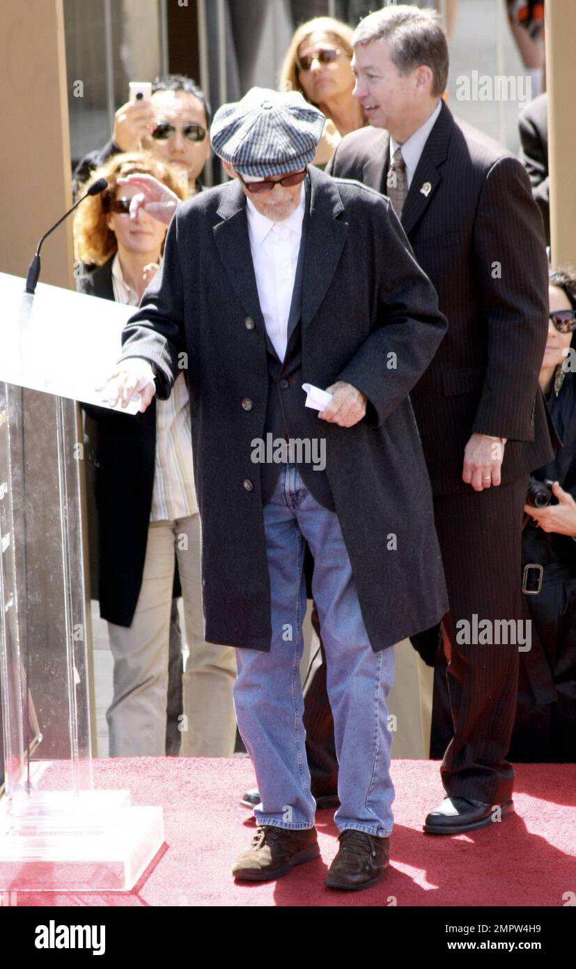 "Easy Rider" and "Blue Velvet" star Dennis Hopper looks frail as he ...