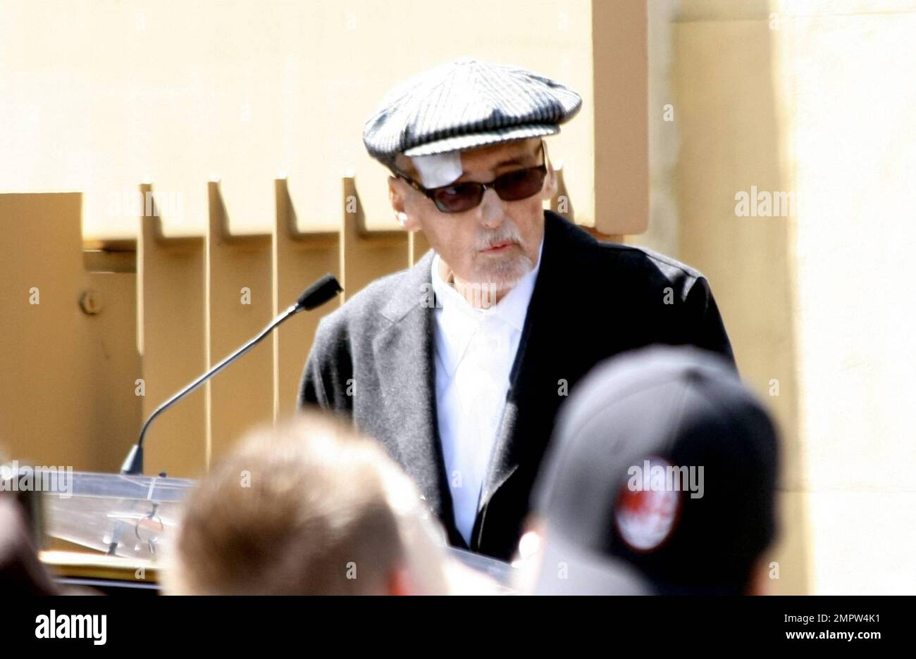 "Easy Rider" and "Blue Velvet" star Dennis Hopper looks frail as he ...