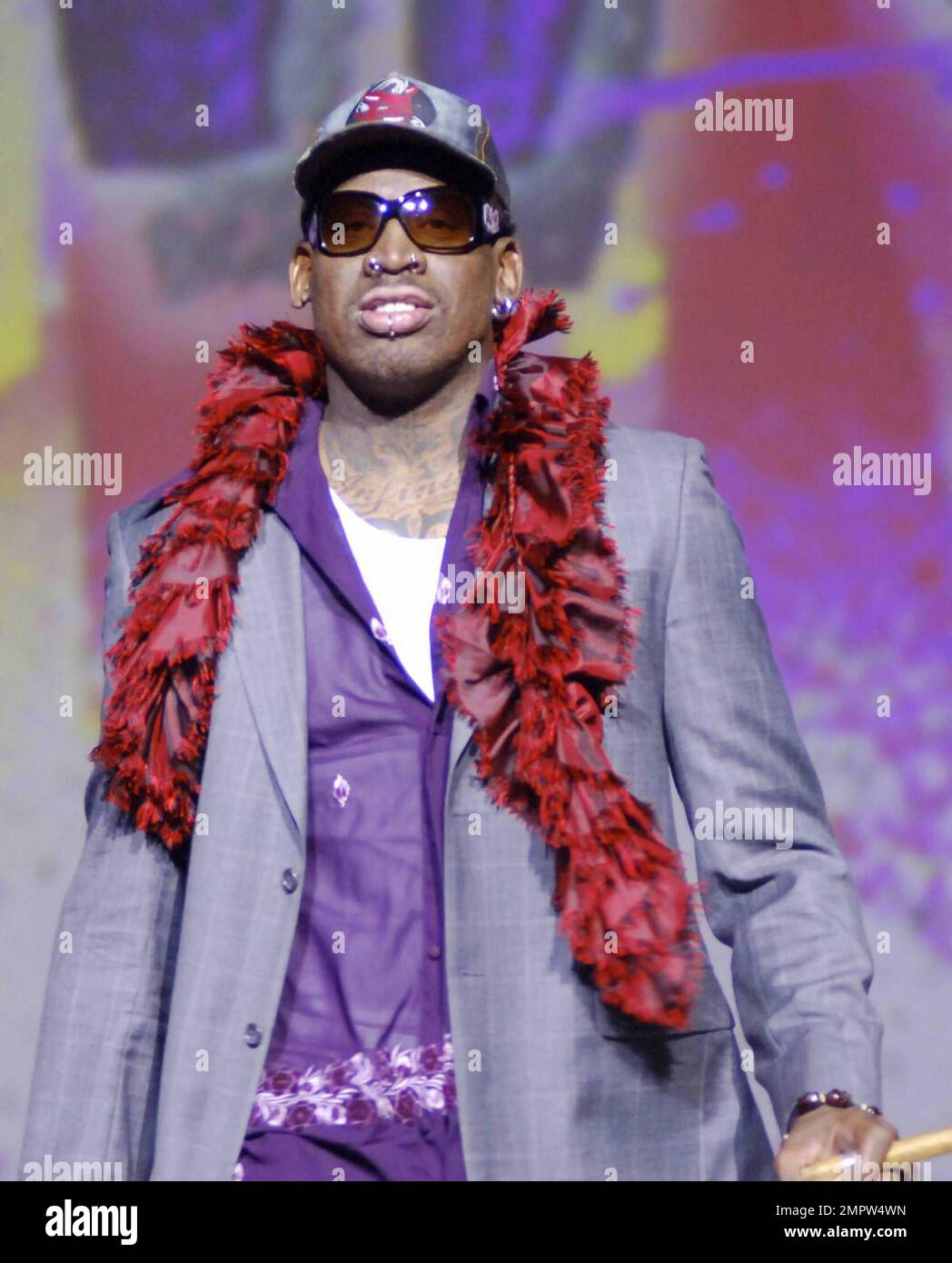 Dennis Rodman attends the launch of Pamela Anderson and Richie Rich's ...