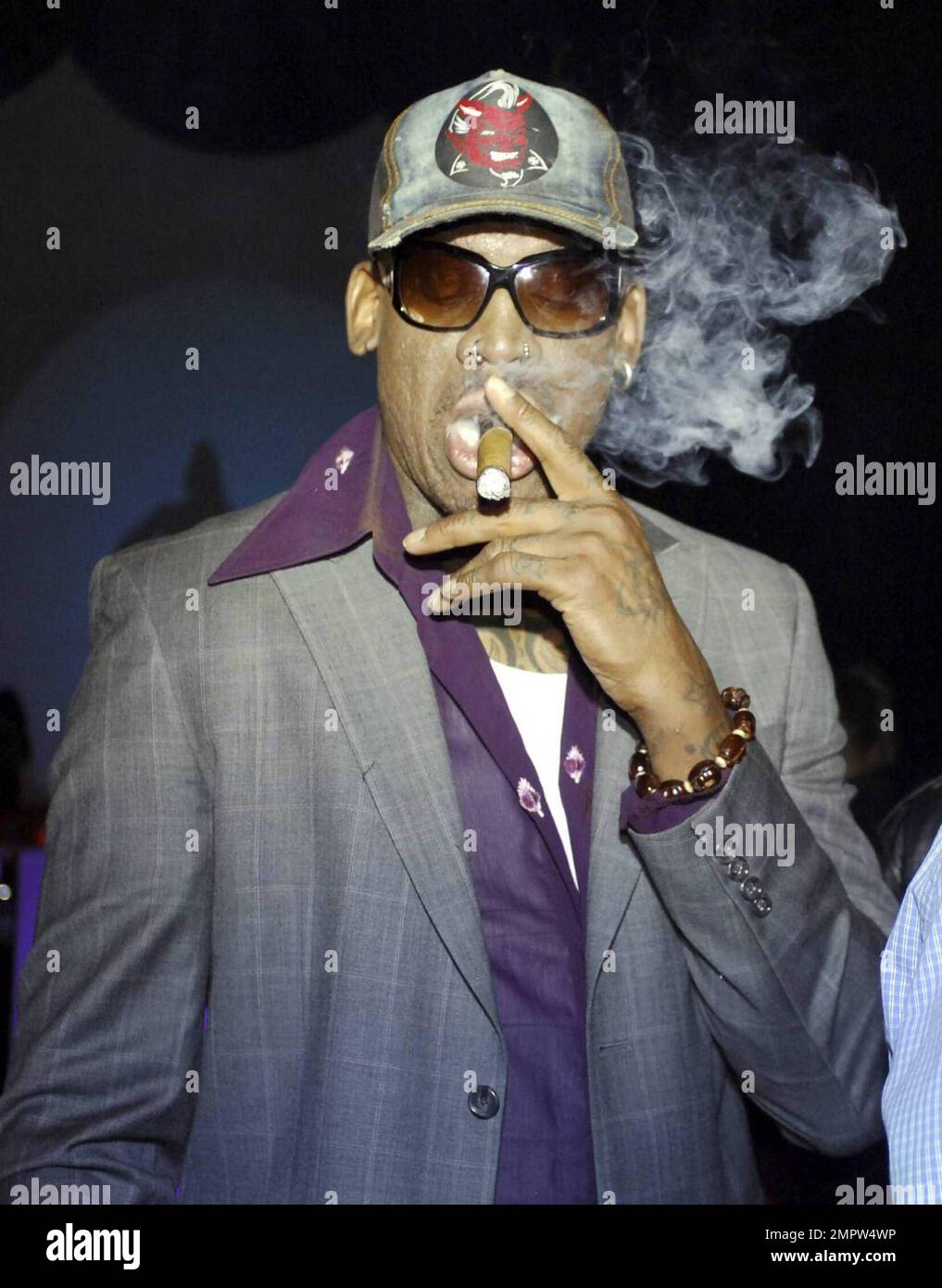 Dennis Rodman attends the launch of Pamela Anderson and Richie Rich's ...