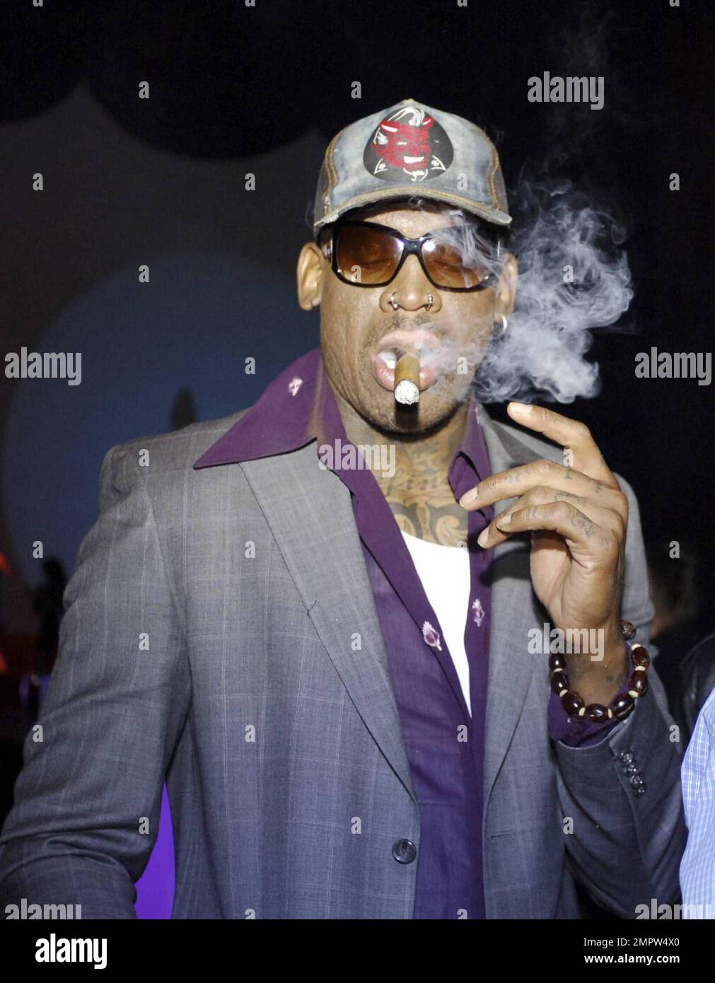 Dennis Rodman attends the launch of Pamela Anderson and Richie Rich's ...