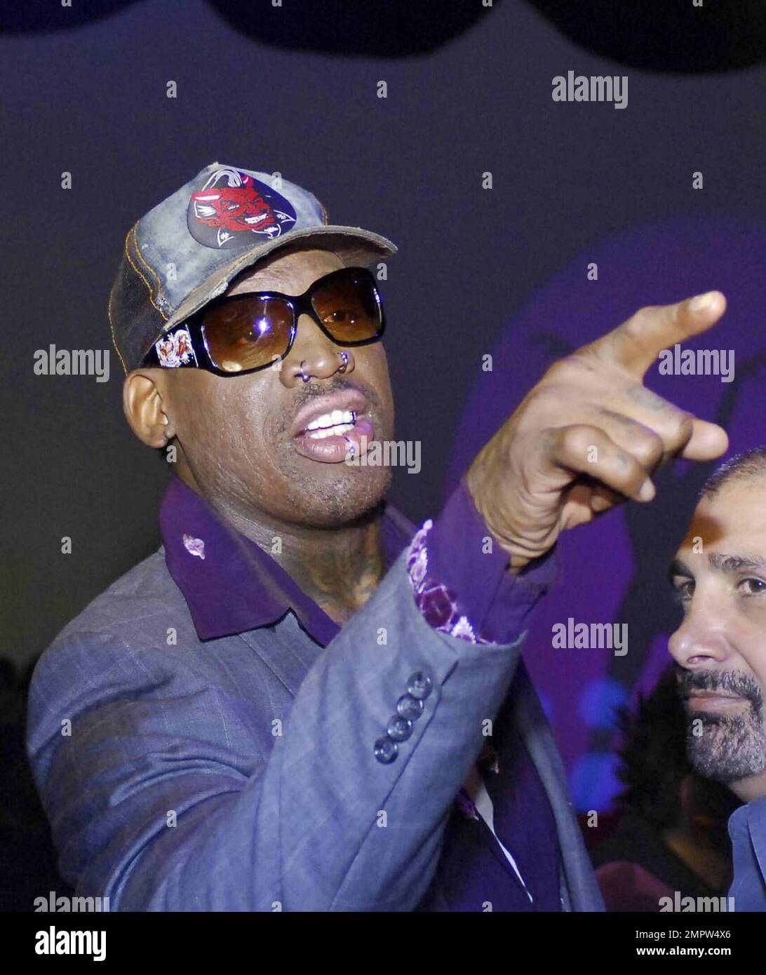 Dennis Rodman attends the launch of Pamela Anderson and Richie Rich's ...