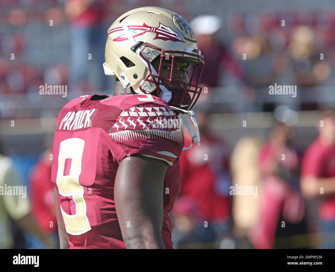 Florida State's Jacques Patrick warms up before the start of an NCAA ...