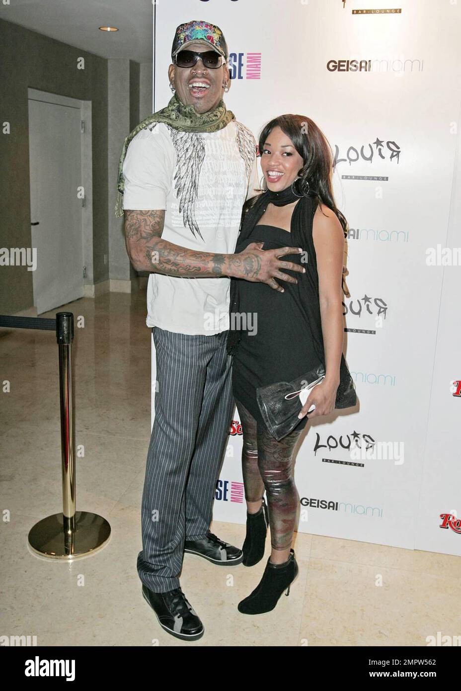 Dennis Rodman shows he is still a hit with the ladies as he attends the ...