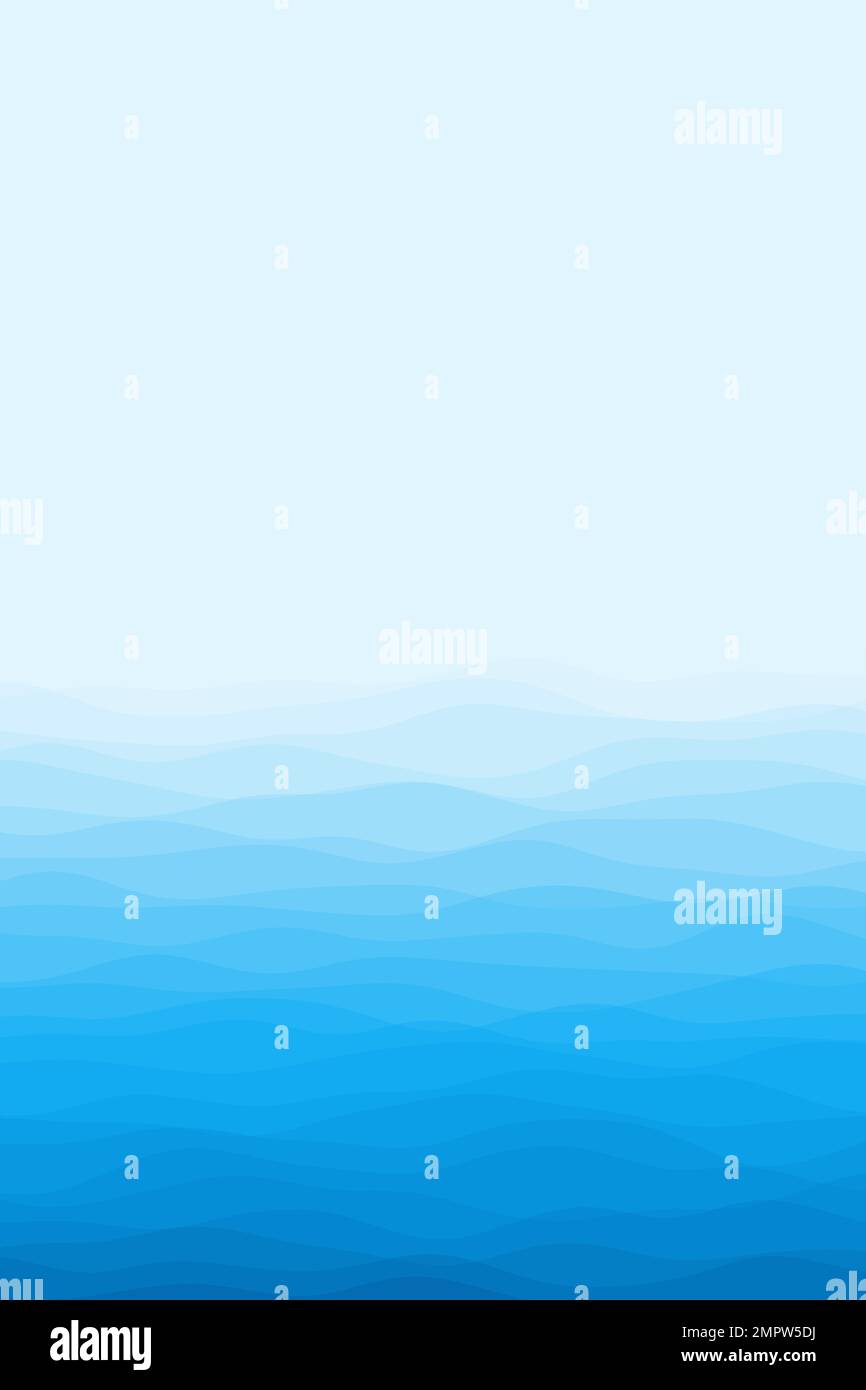 Cover page template. Page template with soft curves in light blue ...