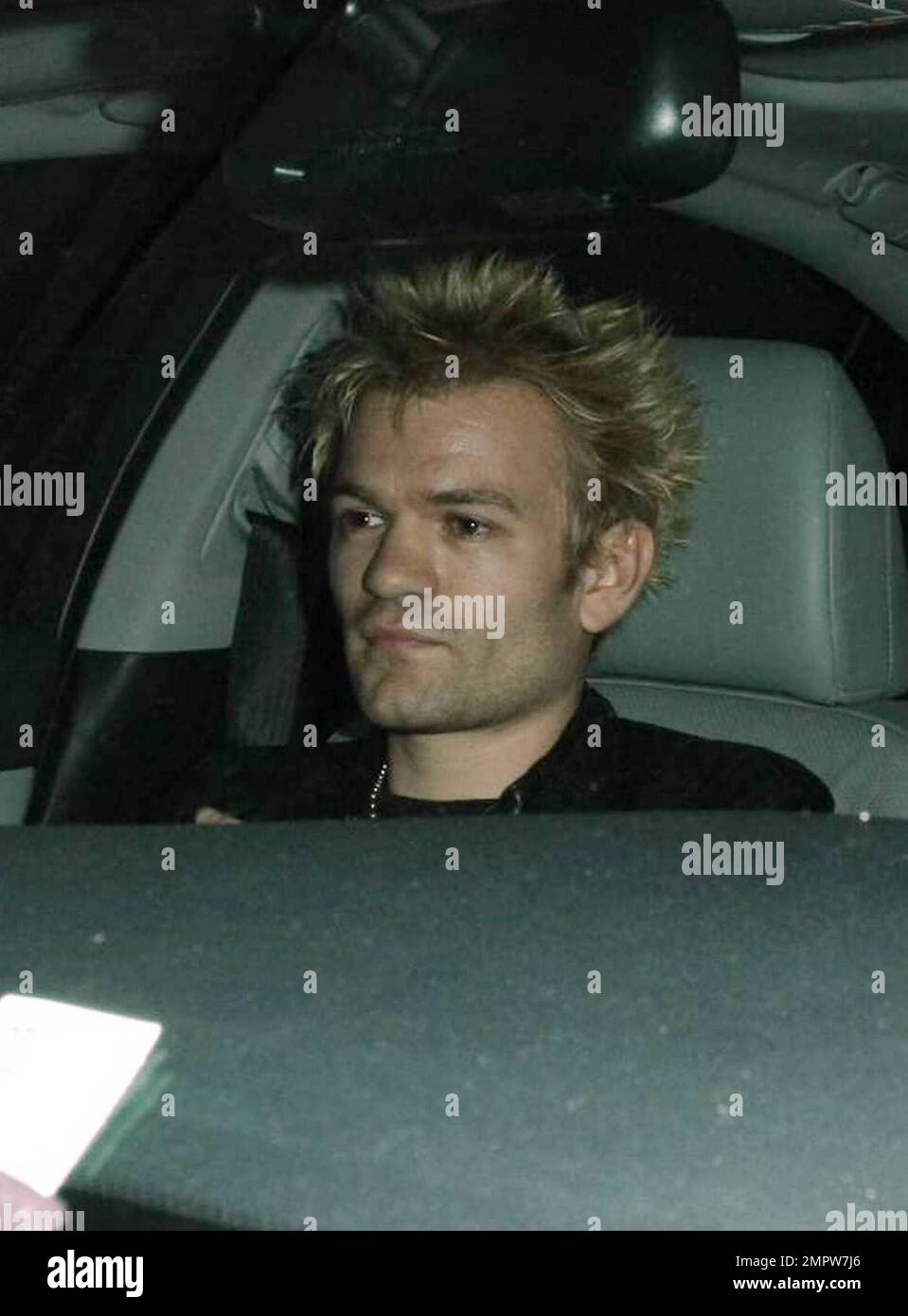 Rocker and husband to Avril Lavigne Deryck Whibley spends a boys night ...