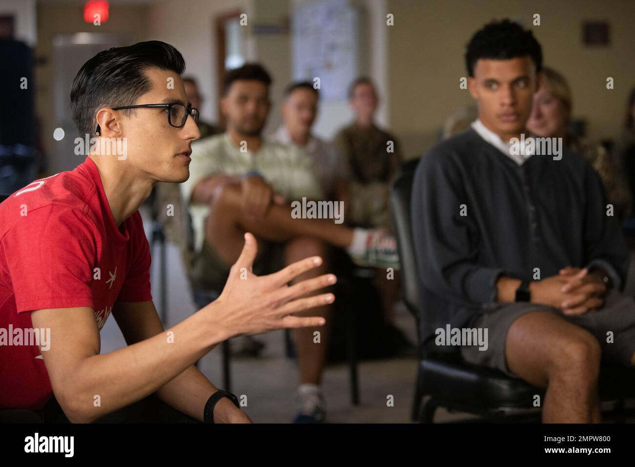From left, U.S. Air Force Senior Airman Robert Lucero, 39th ...
